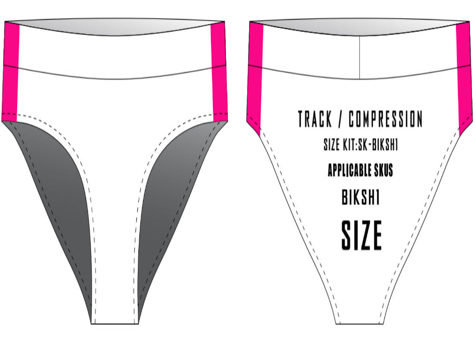 Track Bikini Compression Bottoms Size Samples - Tier One Apparel